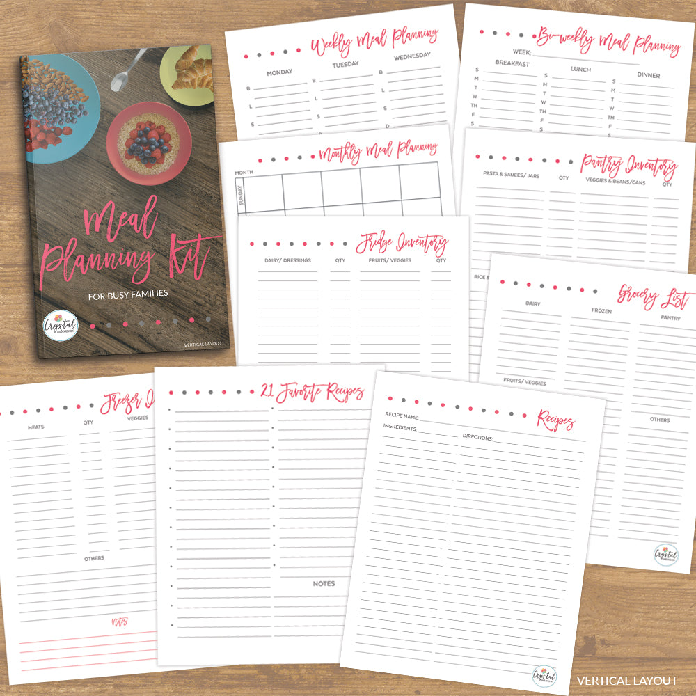 Meal Planning Kit (Vertical) – Get Dinner on the Table